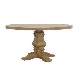 Welcome! Coaster Florence Round Pedestal Dining Table Rustic Smoke ...